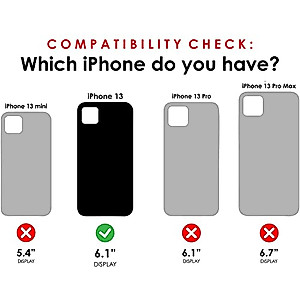 BELTRON Case with Belt Clip for iPhone 14, iPhone 13, Slim Full Protection Hybrid Case & Rotating Belt Clip Holster with Built in Kickstand, Scratch Resistant/Shock Absorption (NOT for PRO) - Black