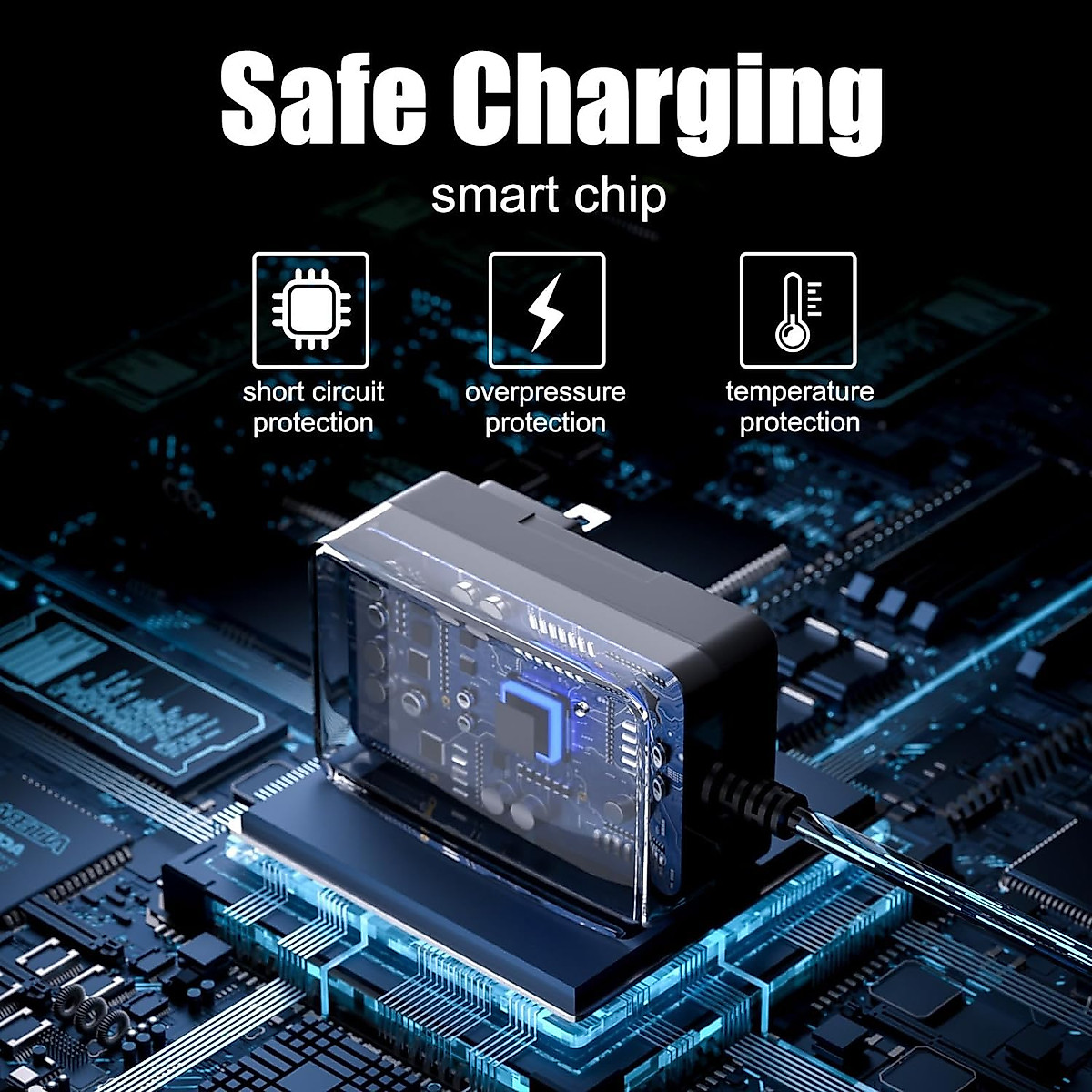 Charger for Kidzone Bumper Car, Flybar, Hello Kitty, Best Choice Products, Kid Trax, Dynacraft, Spider-Man, Toddler, 6V Battery Charger Child Kids Ride On Car Toys, 1.8M, Overheat Protection