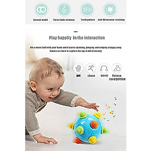 Toddlers Baby Music Shake Dancing Ball Toy, Move and Crawl Ball Toys for Kids,Bouncing Sensory Learning Ball Toys Ideal Gift for Baby Boys and Girls, Endless Fun for Children, Age:18+ Months