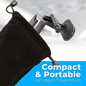 ChargeWorx Airplane Magnetic Phone Mount & Tablet Mount | Universal In Flight Airplane Phone Holder Mount | 360 Degree Rotation Tablet Holder for Airplane | Tray Table Viewing for Smartphones, Tablets