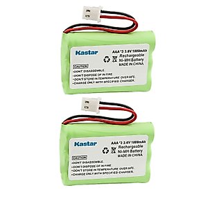 Kastar 2-Pack Battery Replacement for Motorola Baby Monitor HRMR03 GB380863 MBP33XL MBP33XL-2 MBP33XL-3 MBP33XL-4 MBP33XLPU(Only Fit MBP33S/MBP33SPU MBP36/MBP36PU MBP36S/MBP36SPU Newer 800mAh Version)