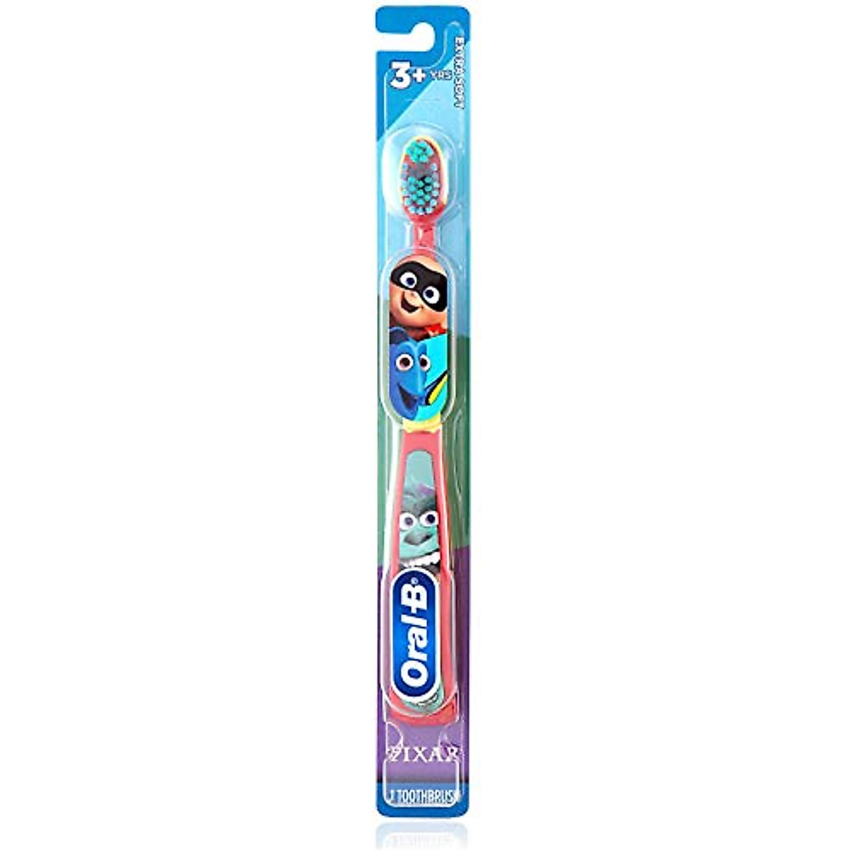 Oral-B Kids Manual Toothbrush, Monsters Characters, for Children and Toddlers 3+, Extra Soft Bristles - Pack of 6 (Characters Vary)