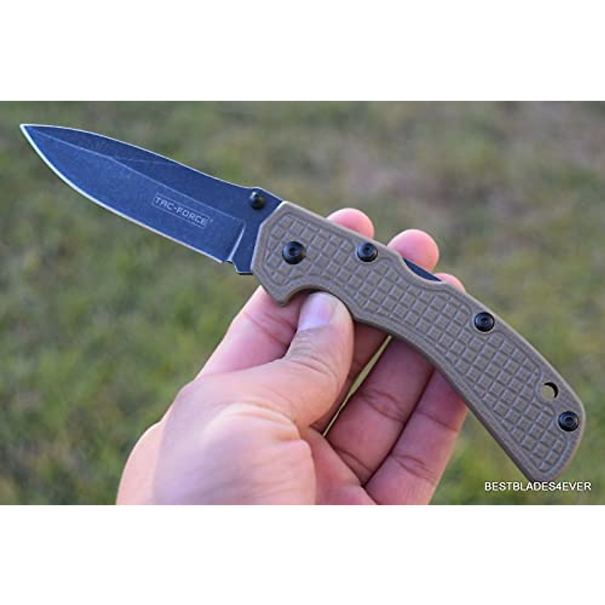 7.75 Inch Lockback Stainless Steel Open Folding Pocket Knife With Clip Outdoor Survival Hunting Knife for Camping by Survival Steel