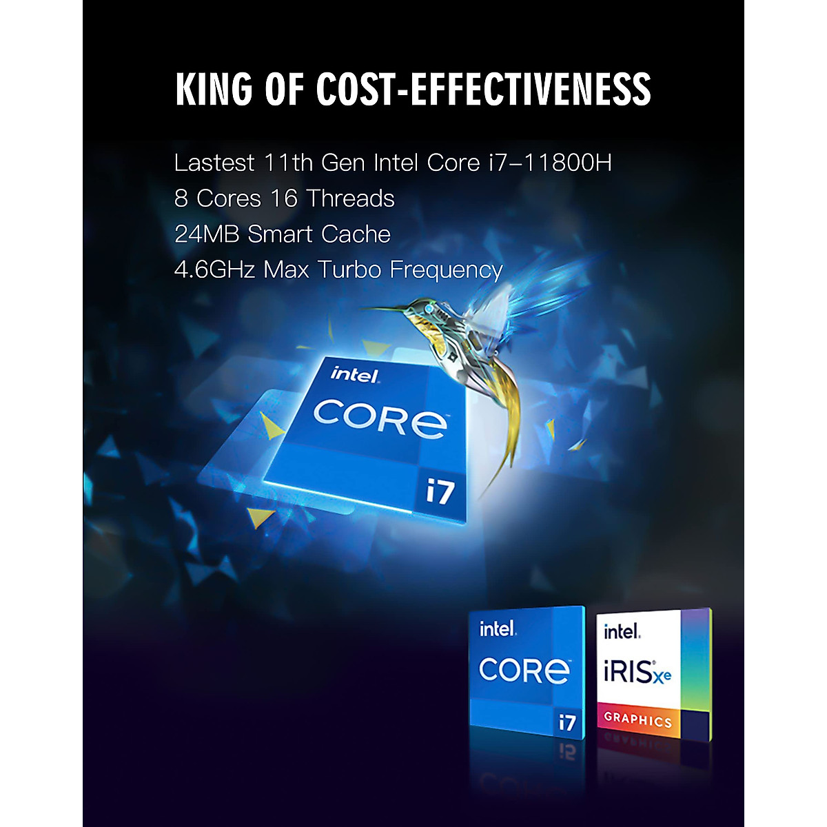 Hasee Z8 (15.6'', i7-11800H, RTX3060), Gaming Laptop, i7-11800H 4.6GHz, 16G DDR4 RAM, 512G NVMe PCIe4.0 SSD, RTX3060 6G GDDR6, 15.6'' 144Hz 1920x1080 FHD IPS Display, RGB KB, WF, BT, Win11, Ore Black