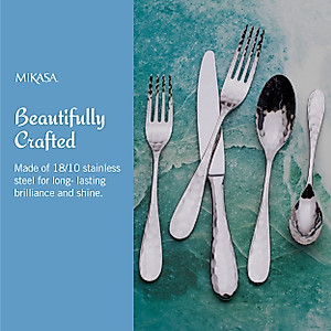 Mikasa Lilah 18.10 Stainless Steel 45-Piece Flatware Set, Service For 8,(Silver)
