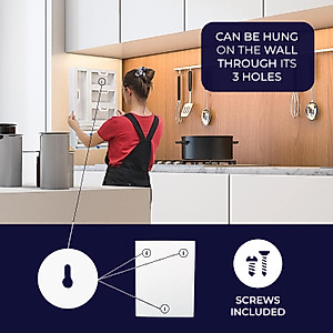 Forever Home 6 IN 1 Ziplock Bag Organizer, Bamboo Foil & Plastic Wrap Organizer for Kitchen Drawer - Compatible with Ziplock Gallon, Quart, Sandwich, Snack, Aluminum Foil etc - White