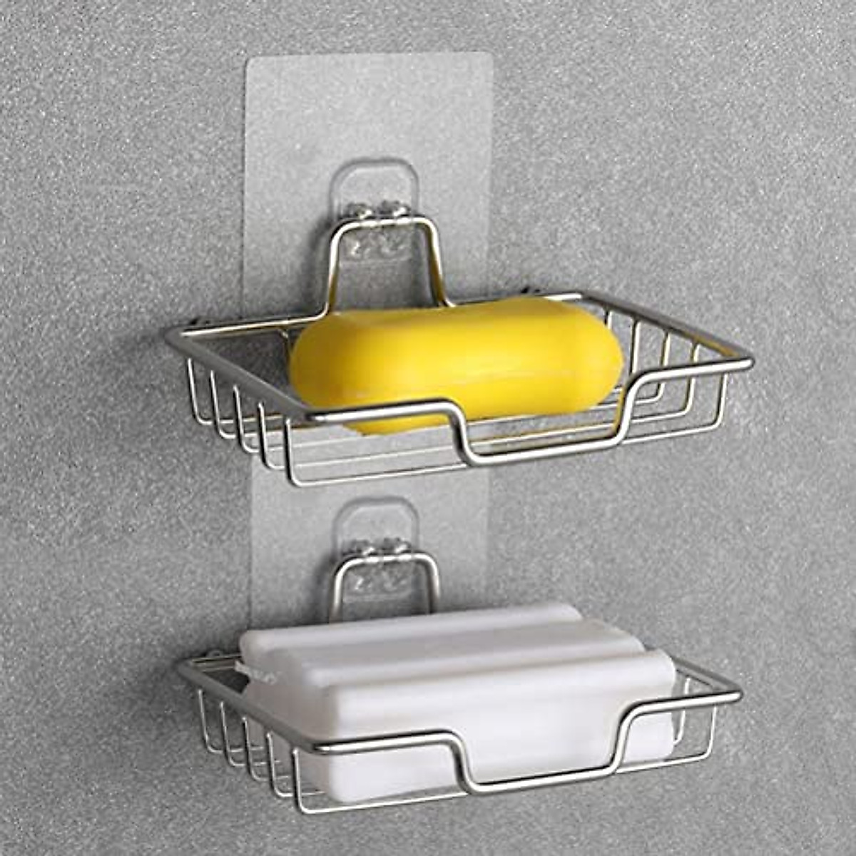 iminfit Stainless Steel Bathroom Corner Shower Shelf Wrought Iron Shampoo Storage Rack Holder With Suction Cup Bathroom Accessories