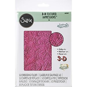 Sizzix 3-D Textured Impressions Embossing Folder, Multi Color