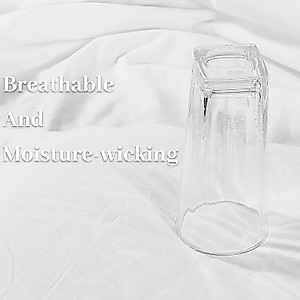 NEXHOME PRO Cotton Duvet Cover Kids Twin Size Linen Look White Organic Natural 100% Washed Cotton Duvet Cover Set 2 Pieces Bedding Set with Zipper Closure and Corner Ties, Breathable(No Comforter)