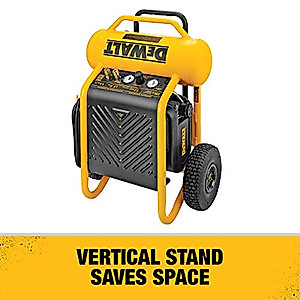 DEWALT Air Compressor, 225-PSI Max, Hand Carry with Wheels, 4-1/2 Gallon (D55146)