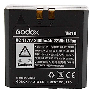 GODOX VB18 Battery Replacement,DC 11.1V 2000mAh Lithium Battery Pack for V860II V850 V860C V860N Speedlite Flash