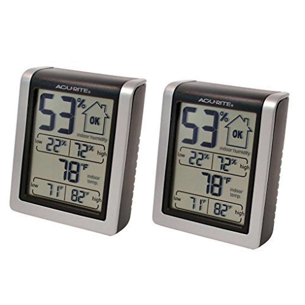 AcuRite 00613A1 Indoor Humidity Monitor (2 Pack) by AcuRite