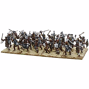 Warlord Black Powder Anglo-Zulu War Unmarried Zulu Impi Tabletop Miniatures - Plastic Paintable Miniature 1700-1900 Soldiers Set, Unpainted Table Top 28mm Military Minifigures for Adults - Figurines