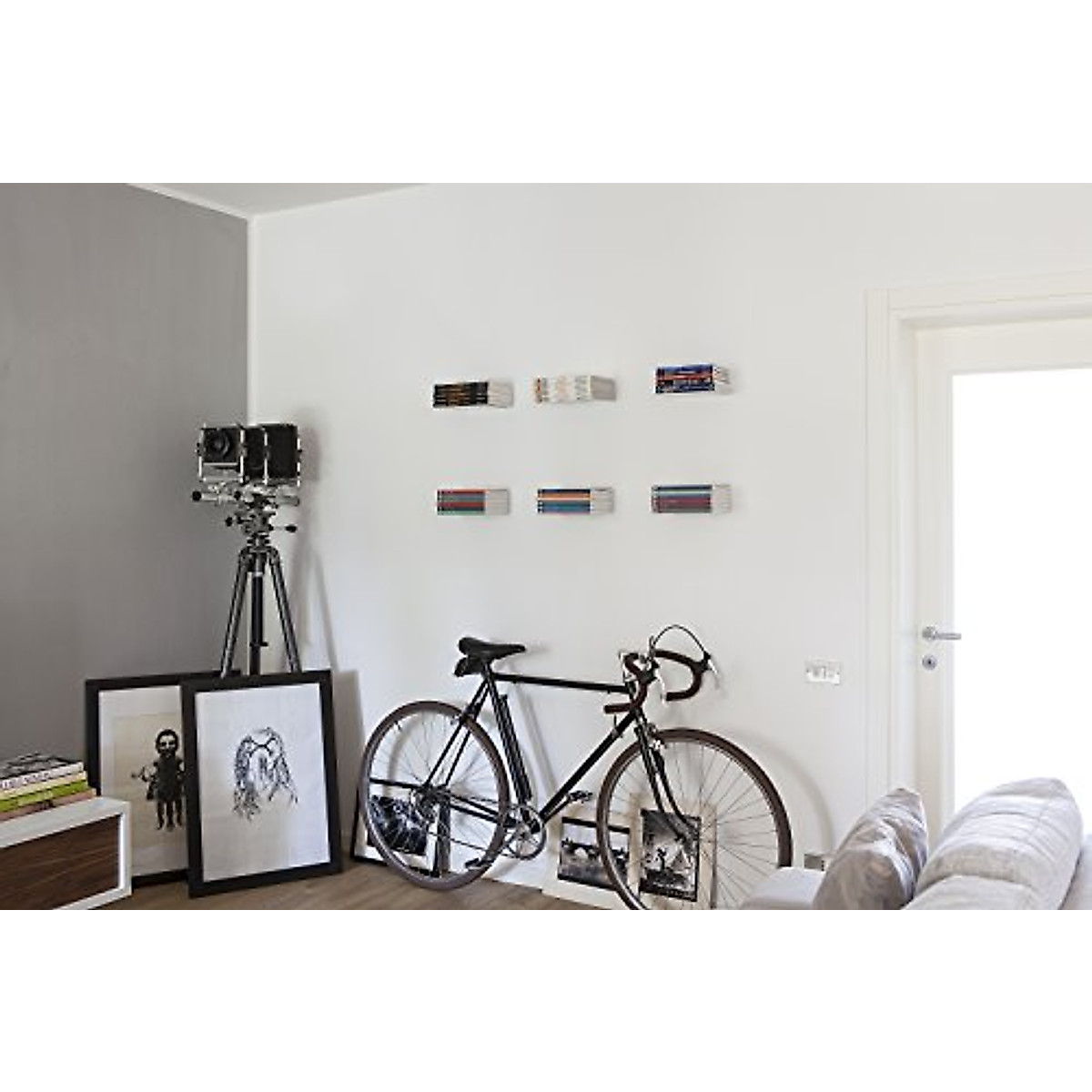 SedieDesign Invisible Floating Book Shelf Invisibilia - nr 2 Pieces