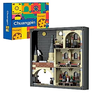Castle House Building Kit Compatible with Lego Set for Kids 8-14 Years Up,for Adutls Gift,Minifigure Display Case for Collectibles 521 pcs