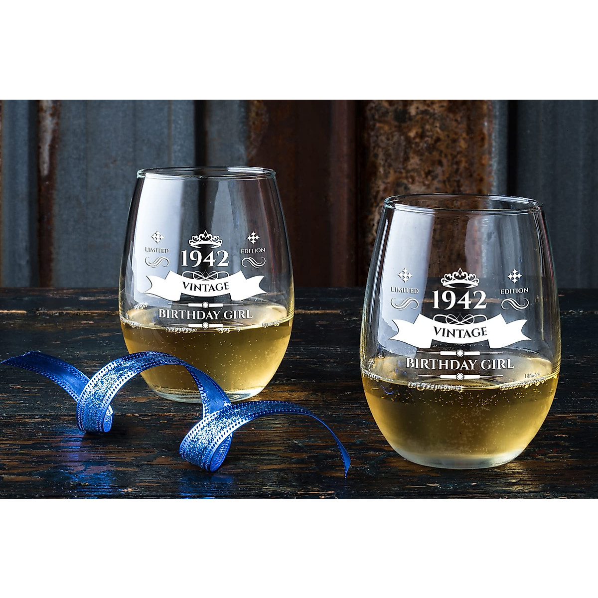 82nd Birthday Gifts for Women 1942 - Wine Glass, Best Friend Birthday Gifts for Woman Happy Birthday Gift for Women Turning 82 Years Old, 82nd Birthday Gift Ideas for Woman, Funny Birthday Presents