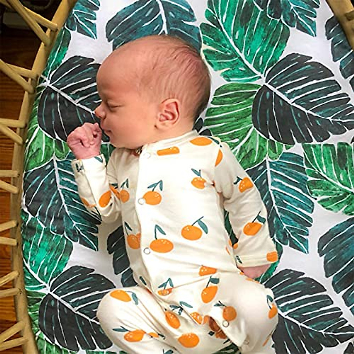 Move on Soft Bassinet Sheets, Suitable for Different Cradle and Bassinet Mattress, Cradle Sheets for Bassinet Pad/Mattress for Unisex Boys Girls Yellow