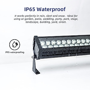 72W LED Wall Washer Light, 40" LED Light Bar, 120V 5000K Daylight White Linear Strip Light, IP65 Waterproof Outdoor Wall Washer Lighting for Landscape, Church, Ads, Yard, Garden