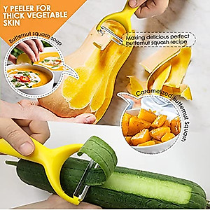 Vegetable Potato Peelers for Kitchen, Y Peeler for Apple Fruit Carrot Zucchini Cucumber Potatoes, Good Grip Veggie Peeler Makes Peeling Very Easy