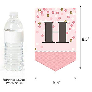 Big Dot of Happiness Custom Sweet 16 - Personalized 16th Birthday Party Bunting Banner and Decoration - Happy Birthday Custom Name Banner