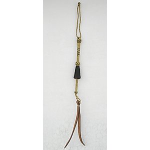 GSk Reitsports New Hand Braided Natural Leather Raw-Hide Trim Quirt Whip Horsetack Baided with Leather Strap Equine Natural