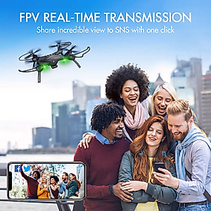 ATTOP Drone with Camera for Adults/Kids/Beginners, 3 Batteries 30 Mins Flight time FPV Drones, 120°FOV 1080P HD, Easy Control with Remote/App/Voice/Gesture/Gravity, 1 Key Operation, Boys & Girls Toy Drone