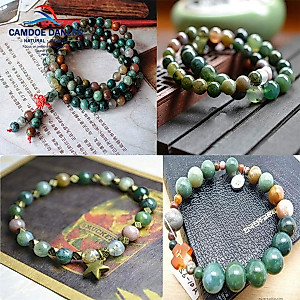 Natural Stone Beads 100pcs 8mm India Agate Round Genuine Real Stone Beading Loose Gemstone Hole Size 1mm DIY Charm Smooth Beads for Bracelet Necklace Earrings Jewelry Making (India Agate)