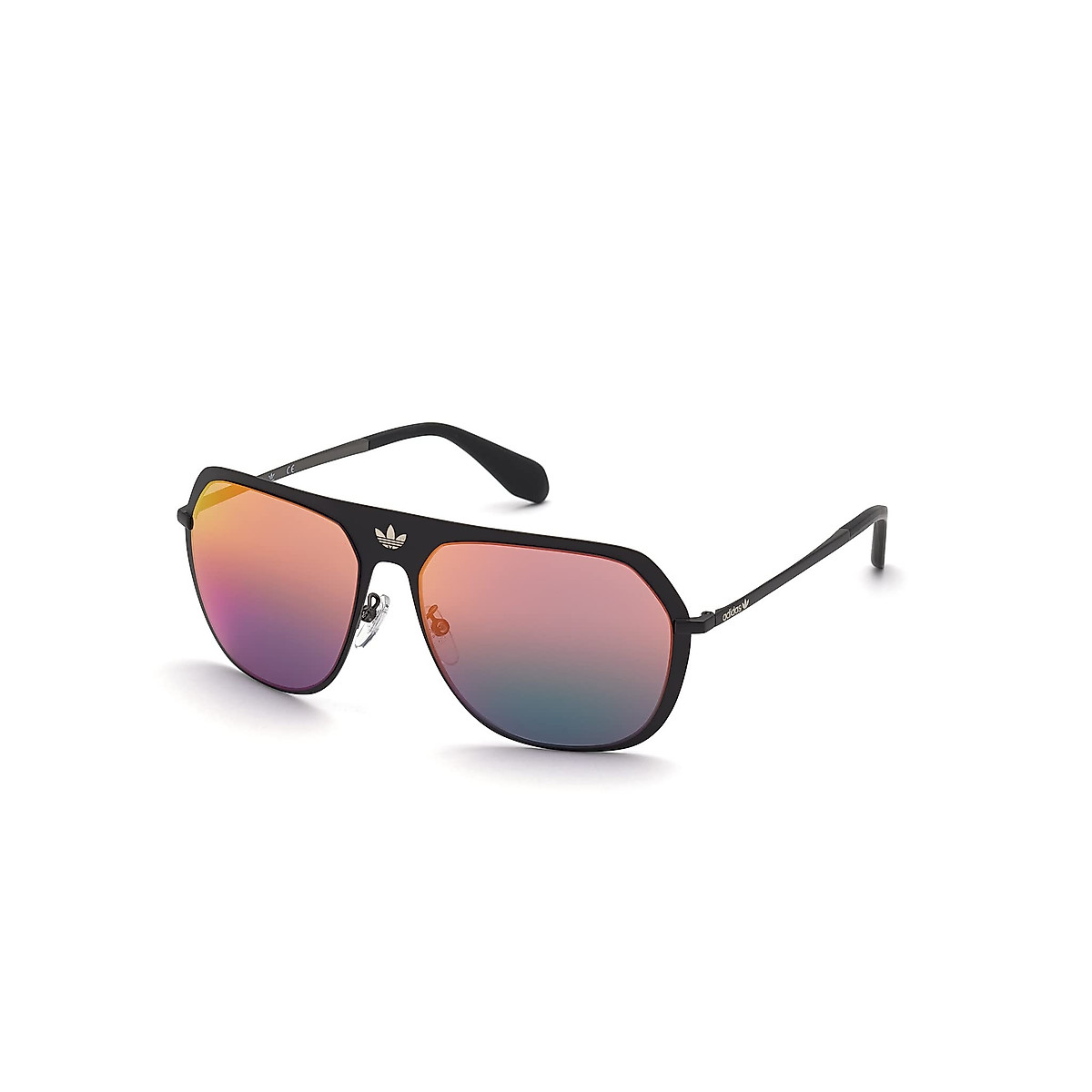 adidas OR0037 Square Sunglasses, Black, 58mm