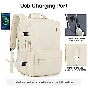 Large Travel Laptop Backpack, Expandable 45L Carry On Backpack Water Resistant Airline Approved Business Work Computer Bag Gifts for Men & Women Fits 17 Inch Notebook