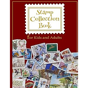 Stamp Collection Book and Album: A First Stamp Album for Beginners, Organizer for Stamp Collecting - 100 Page Album, 8.5" x 11"