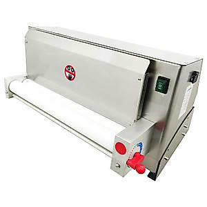 HQHAOTWU Commercial Pizza Dough Roller Sheeter, 19in Electric Pizza Dough Roller, 450W Stainless Steel Pastry Press Making Machine