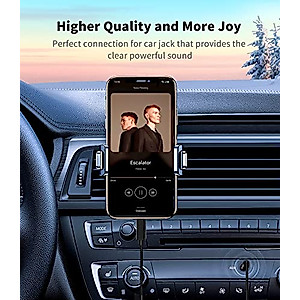 Enbiawit Lightning to 3.5mm AUX Stereo Audio Cable, Nylon Aux Cord Adapter for Car Compatible with iPhone 14/13/12/11/XS/XR/X/8/7/iPad to Speaker/Home Stereo/Headphone,Support All iOS