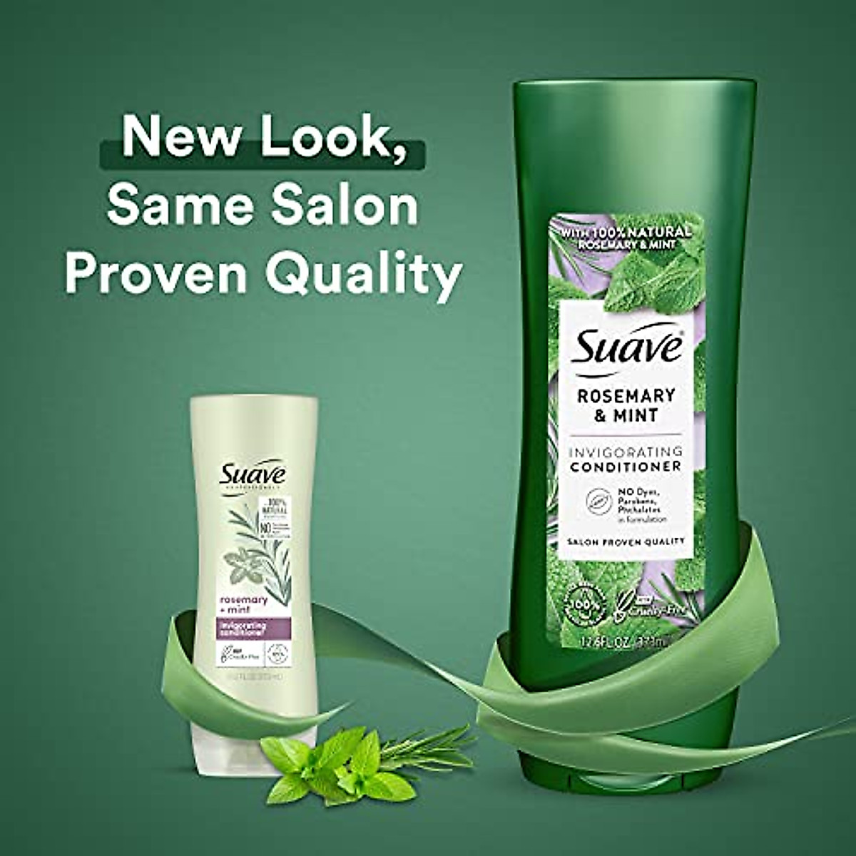 Suave Conditioner Revitalizing Rosemary + Mint Paraben Free Hair 12.6 oz