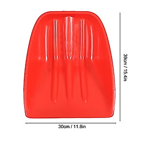 Snow Shovel, PP Plastic Garden Shovel Tough for Street Sweeper for Fallen Leaves for Rubbish(39 X 30cm / 15.4 X 11.8in)