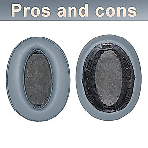 WH-H910N Replacement Earpads Quite-Comfort Protein Leather Headset Ear Cushions Ear Cups Compatible with Sony WH-H910N Headset (Blue)