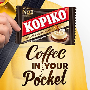 Kopiko Coffee Candy Your Take-Out Pocket Coffee for Every Occasion - Hard Candy Made from Indonesia’s Coffee Beans Contains Real Coffee Extract for Better Taste (800 gr Jar)