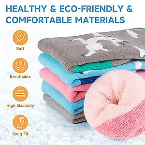 findway Kids Ski Socks, 2 Pairs /3 Pairs Warm Cotton Snowboard Socks Boys Girls for Skiing Outdoor Cold Weather
