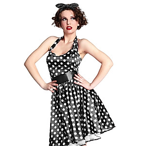 2 Pieces Polka Dot Headband Bandana Headband 50s Costume Hair Accessories Bows Wide Headwrap for Women and Girls (Red, Black,Small Dots)