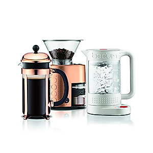 Bodum 11659-01US Bistro Electric water kettle, double wall with temperature control, 1.1 l, 37 oz, Black, 37 Ounce