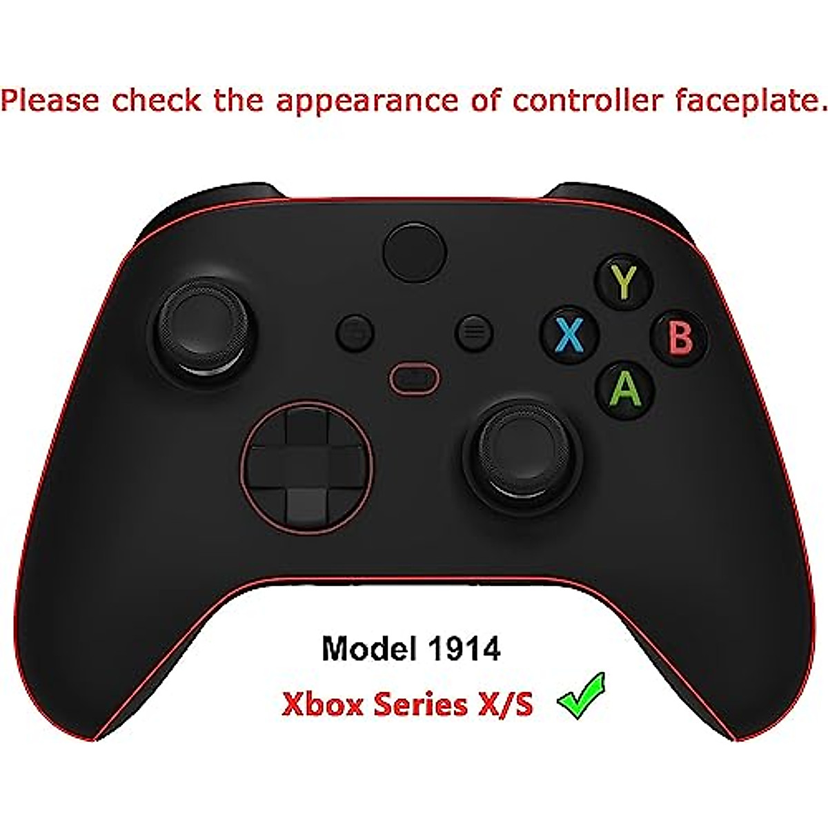 eXtremeRate The Great Golden Wave Off Kanagawa - Black Housing Shell for Xbox Series X & S Controller Model 1914, Custom Replacement Cover Faceplate for Xbox Core Controller - Controller NOT Included