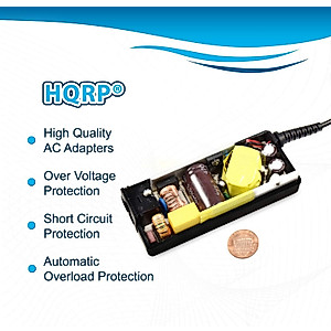 HQRP AC Adapter Compatible with Meade 07584 LS-6 LS-8 ETX-125 LXD-55 LXD-75 LX-90 LX-200GPS RCX-400 LX400 EXT-90 Astronomy Telescope Power Supply Cord Adaptor + Euro Plug Adapter