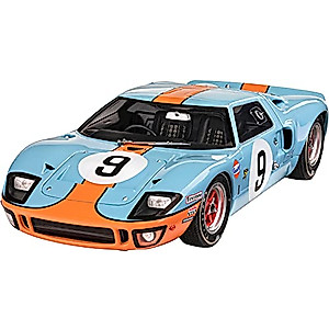 Revell Vell 07696 Ford GT 40 Le Mans 1968 Limited Edition Model Kit 1:24 Scale, Unvarnished