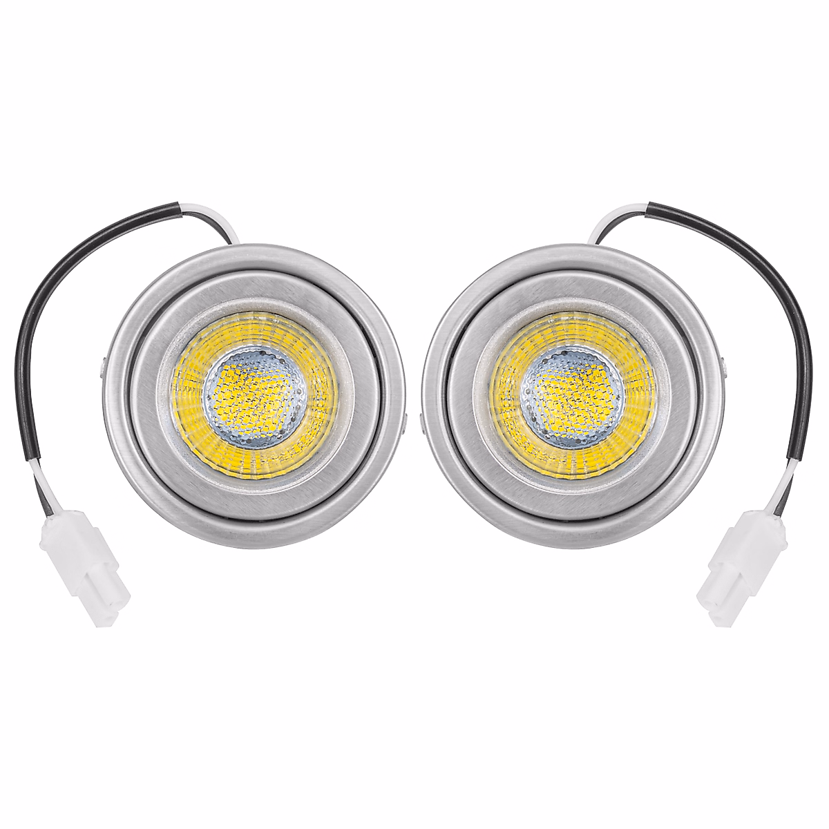 Awoco ON-E01-32 LED Light Bulbs Replacement for Range Hoods - 12V DC, 3W, Cooker Hood led Light Bulbs with 3000K Warm Yellow (Pack of 2)