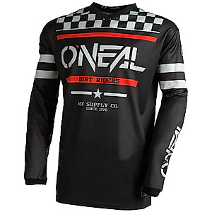 MX Outfit O'Neal Element Squadron Black Kids/Youth (12/14 (26)/Large) Protective Pants Jersey bundle motocross dirt bike set