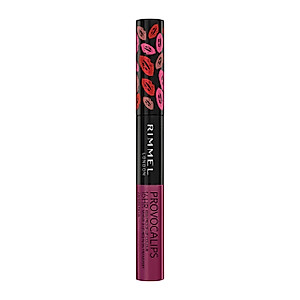 Rimmel London Provocalips 16hr Kiss-Proof Lip Color - Two-Step Liquid Lipstick to Lock in Color and Shine - 230 Kiss Fatal, .14 fl.oz.