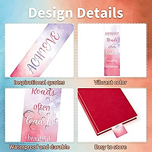 12 PCS Inspirational Bookmarks for Women Men, 12 Styles Encouraging Bookmarks for Kids Students, Positive Bookmarks Bulk for Reading Lovers Teachers School Home