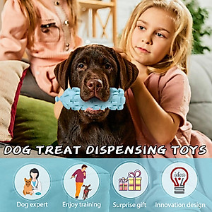 Jomilly Ice Lolly Dog Toys for Aggressive Chewer, Tough Dog Chew Toys for Medium Large Dogs, Water&Milk Freezable Rubber Dog Toy, Treat Dispensing Toys, Nearly Indestructible (Large)