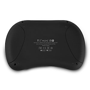 Rii i8+ BT Mini Wireless Bluetooth Backlight Touchpad Keyboard with Mouse for PC/Mac/Android, Red (RTi8BT-6)