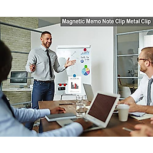 BamLue 12 Pieces Fridge Magnet Clips, Refrigerator Whiteboard Wall Fridge Memo Note Paper Clips, Colored Heavy Duty Metal Magnetic Clip for Photos, Pictures, Papers on Home & Office & Teaching