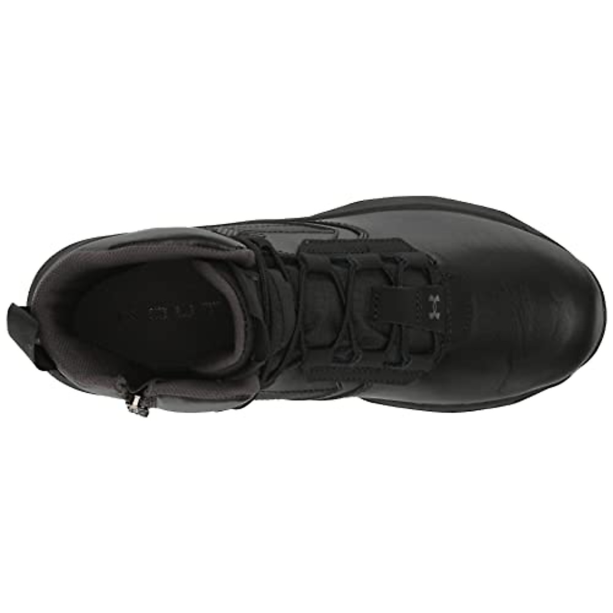 Under Armour Men's Stellar G2 6" Side Zip Lace Up Boot Military and Tactical, (001) Black/Black/Pitch Gray, 11